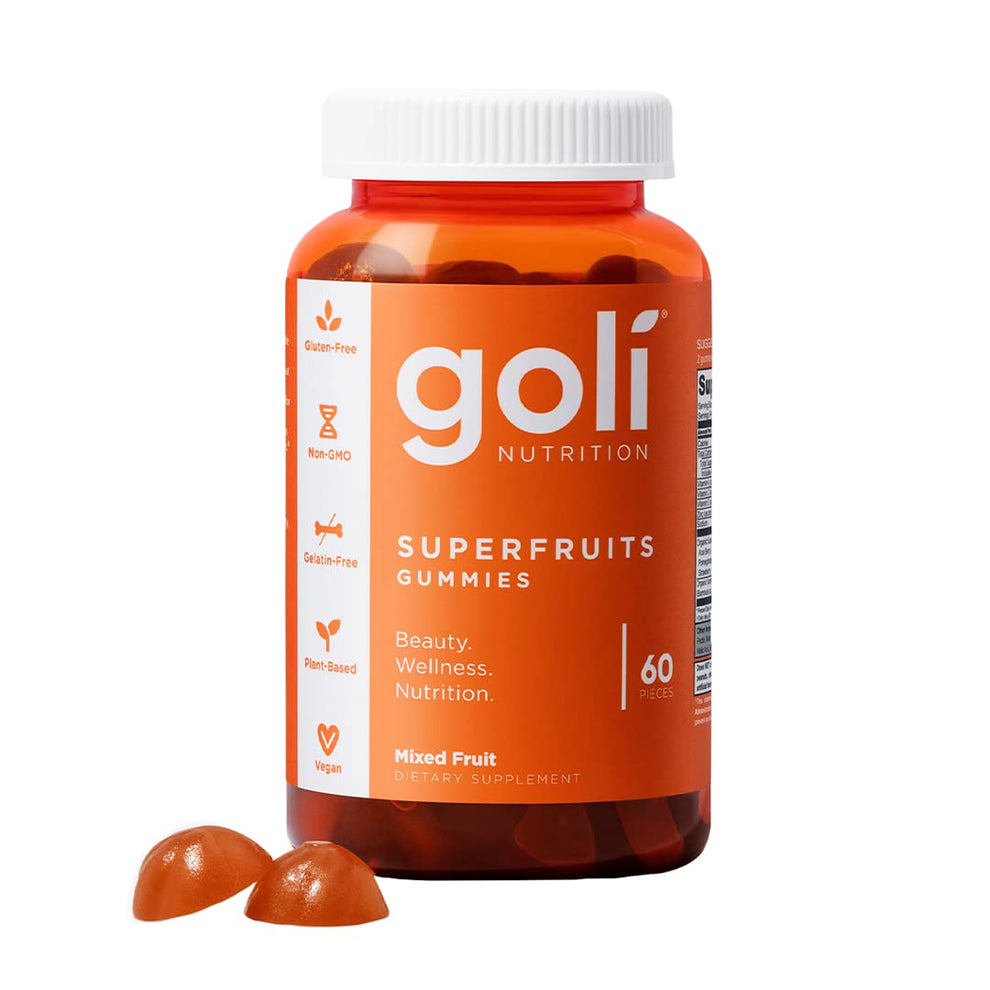 Goli Nutritional Supplement, SuperFruits Beauty Gummy Vitamin - 60 Cou ...